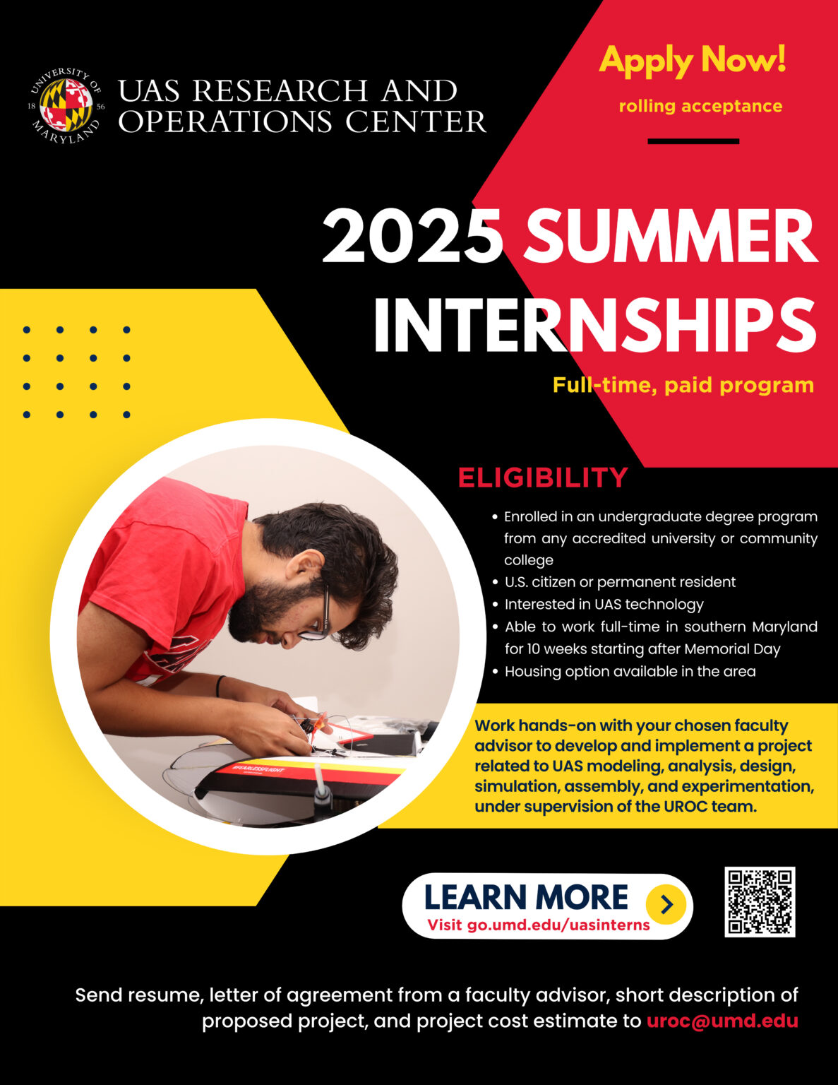 2025 Summer Internships- UAS Research and Operations Center – PAX ...